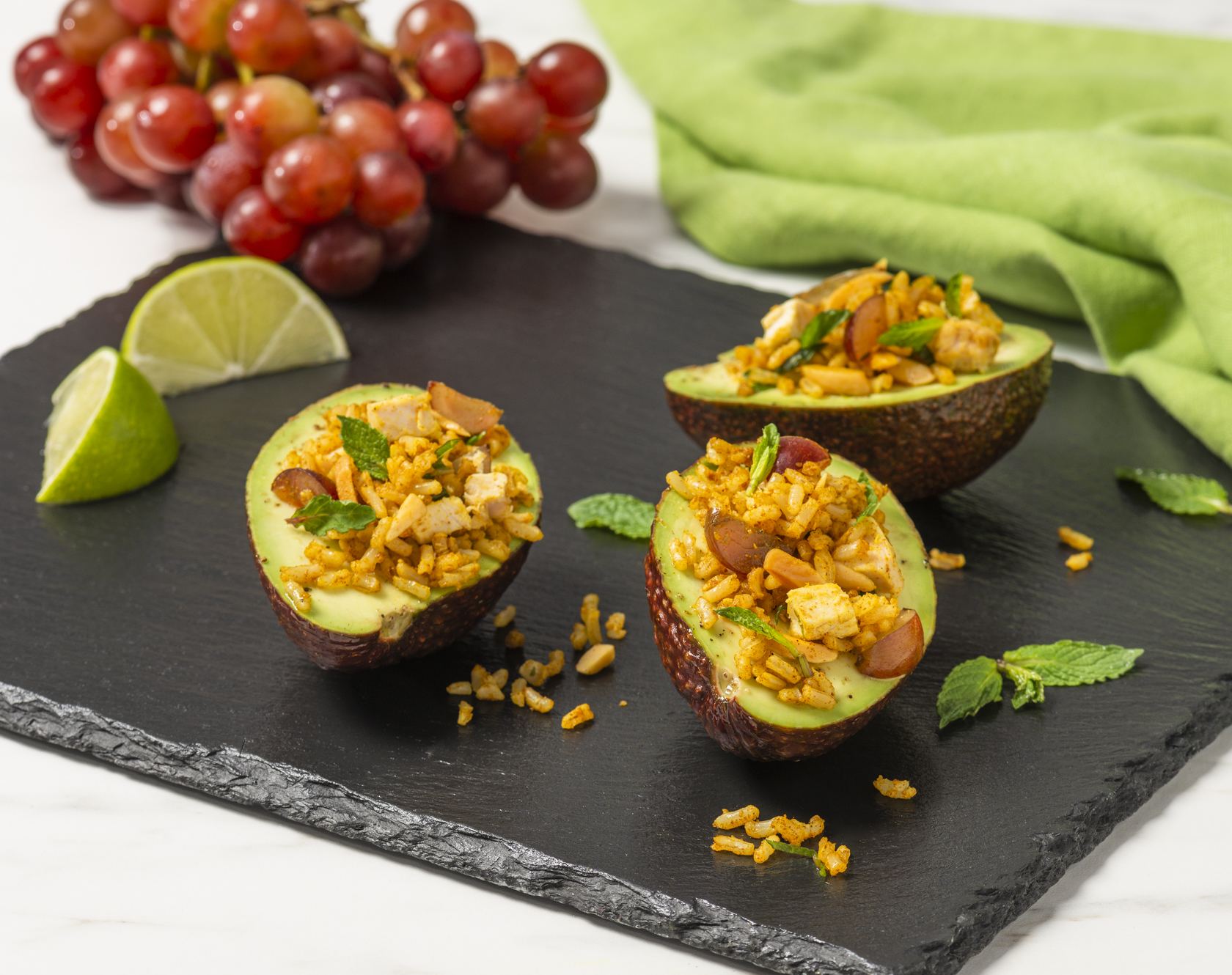 Savory Curried Brown Rice Stuffed Avocado | Success® Rice