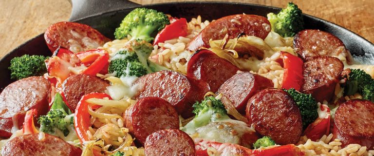 Easy Smoked Sausage Skillet with White Rice | Success® Rice