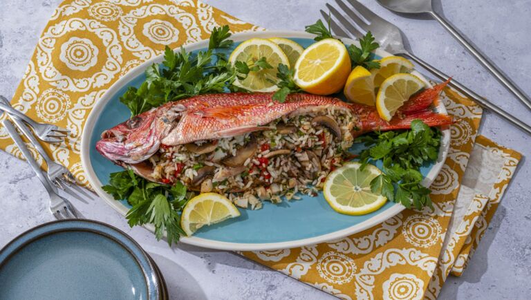Baked Stuffed Snapper Recipe | Success® Rice