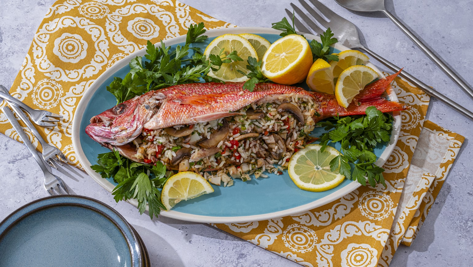 Baked Stuffed Snapper Recipe | Success® Rice